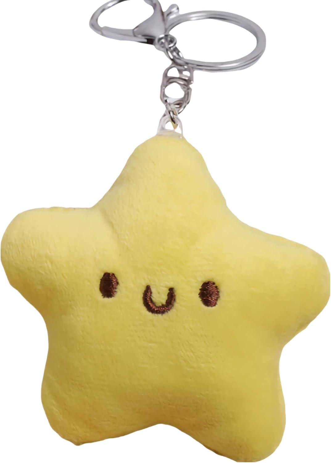 Lefe Liee cute plush Star keychain, kawaii car key chain Backpack ...