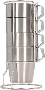 Amazon.com: ETAINGYEUN Stainless Steel Camping Cup Set Double Layer ...