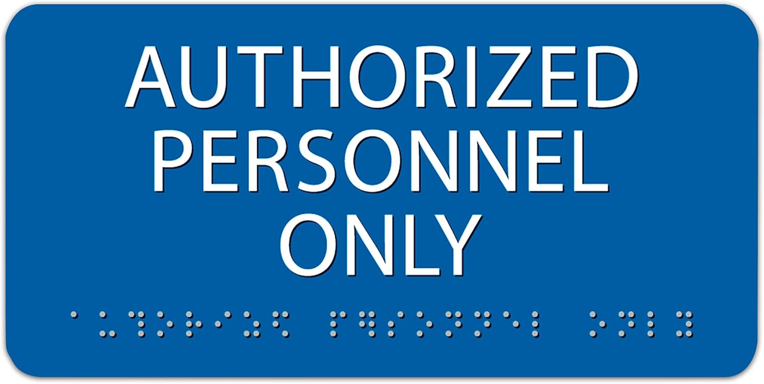 Amazon.com: ALPHA DOG ADA SIGNS Authorized Personnel Only Sign 4x8 inch ...