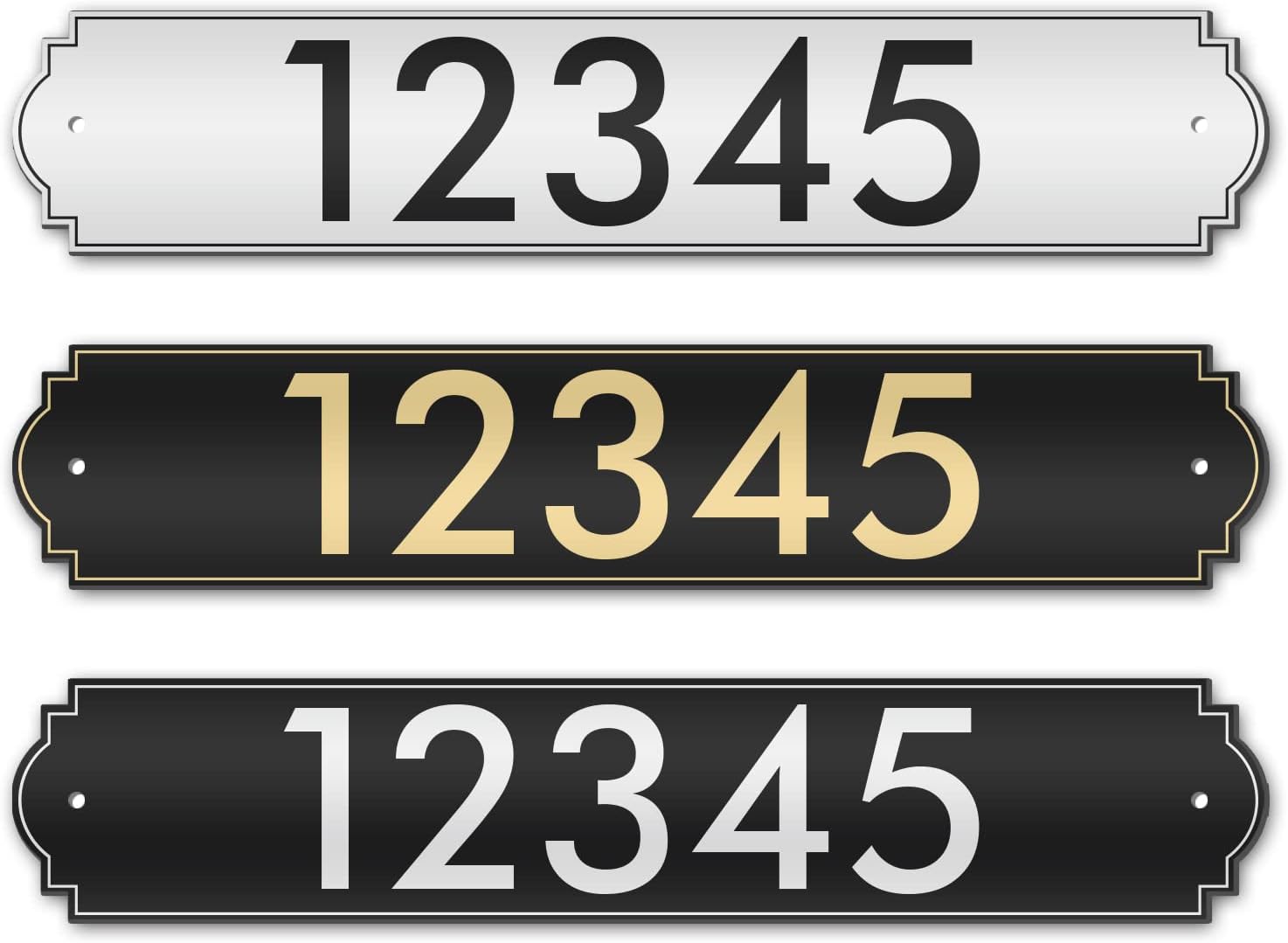 Amazon.com: House Numbers for Outside Address Marker Custom Metal ...