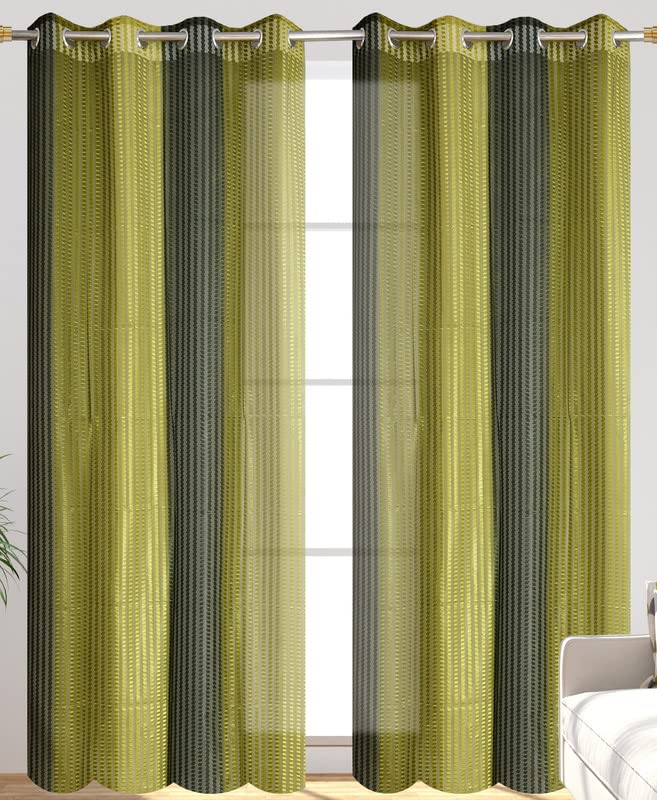 Buy FABREEVA Polyester Fancy Printed 3D Color Transparent Sheer Tissue ...