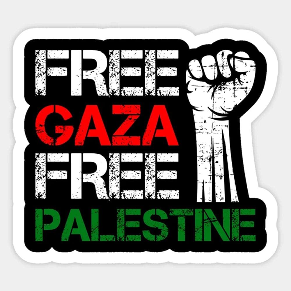 Buy Free Palestine Free Gaza Freedom Glass Car Protest Stickers Car ...