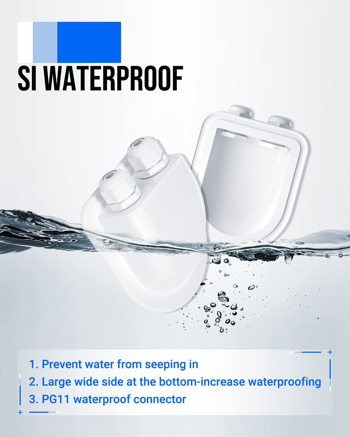 Snapklik.com : ABS Double Solar-Cable-Entry-Gland-Housing, Weatherproof ...