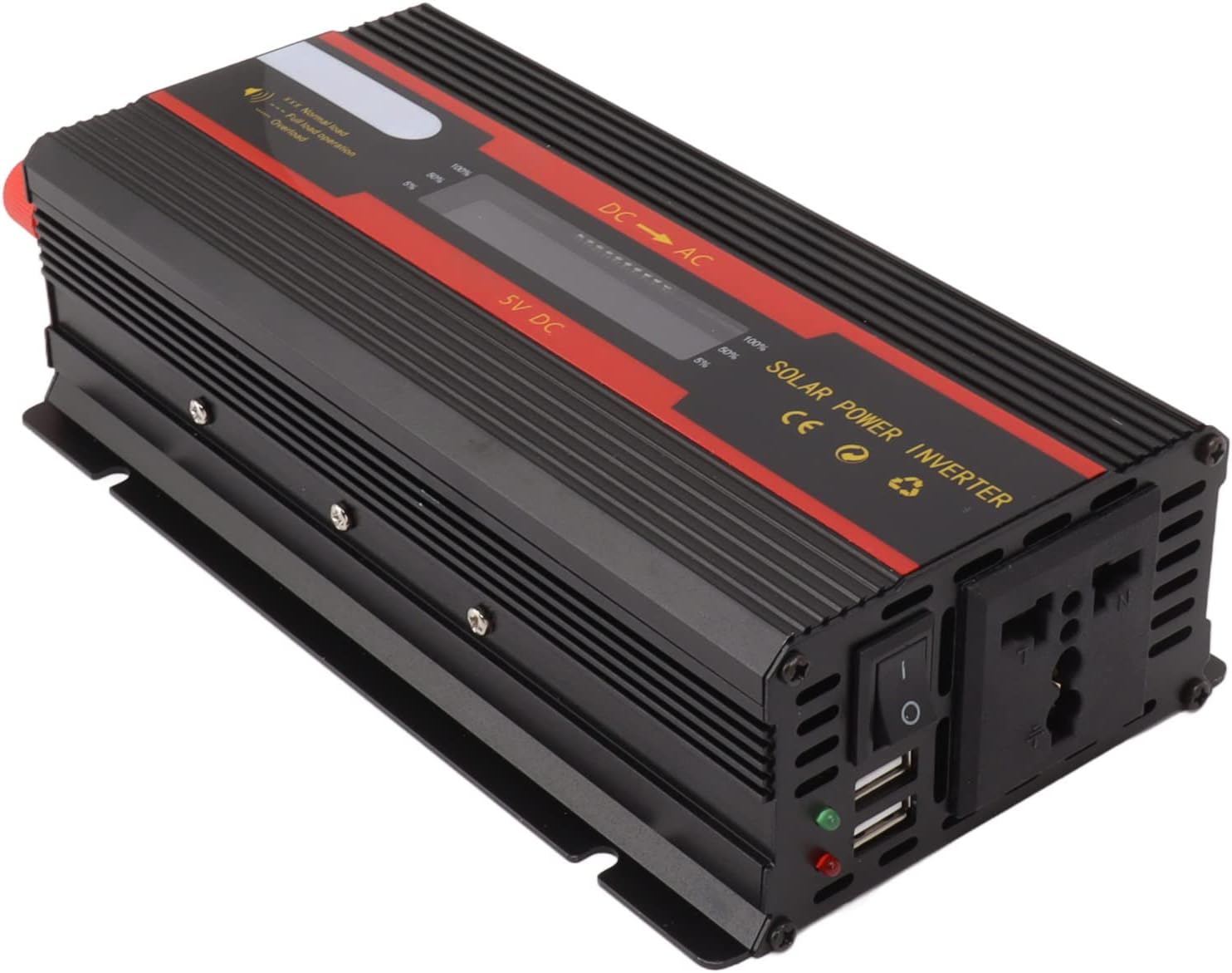 1000W Pure Sine Wave Power Inverter, DC 12V 24V to 220V AC Converter ...