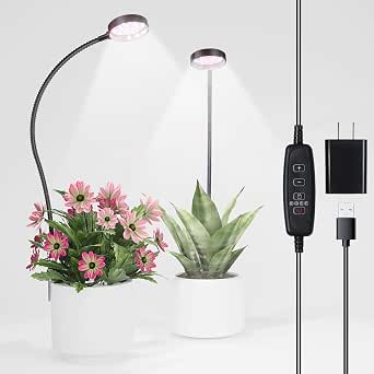 Amazon.com : LED Plant Grow Light Clip on, Gooseneck 6000K Full ...