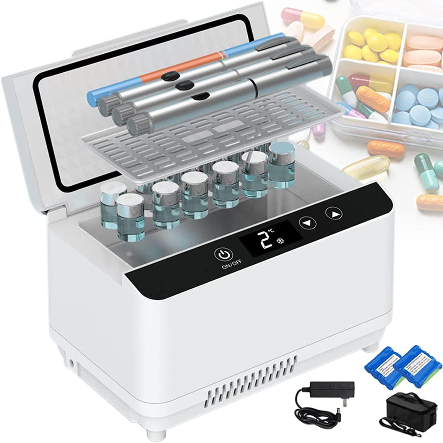 Amazon.com: CEVIZ Insulin Cool Box, Large Capacity Portable Medication ...