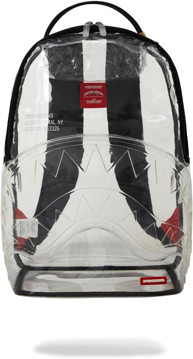 Amazon.com | Sprayground 100% CLEAR BACKPACK - SHARK CENTRAL | Casual ...