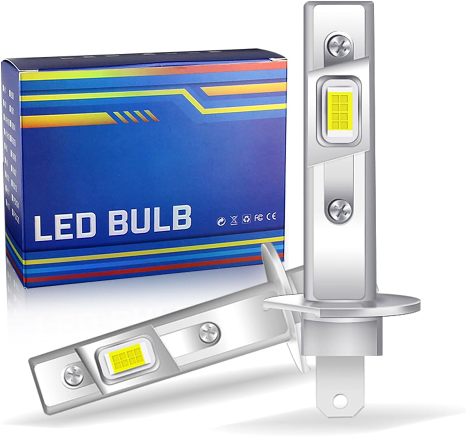 Amazon.com: APMAT H1 LED Bulb, 20000 LM 500% Brighter 6500K Xenon White ...