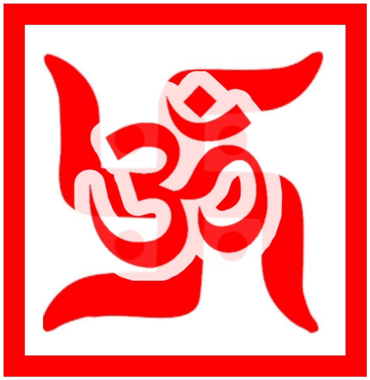 Buy Om Swastik Stickers Pack of 4 (8 & 5 inch) | SWASTIK Logo OM Logo ...