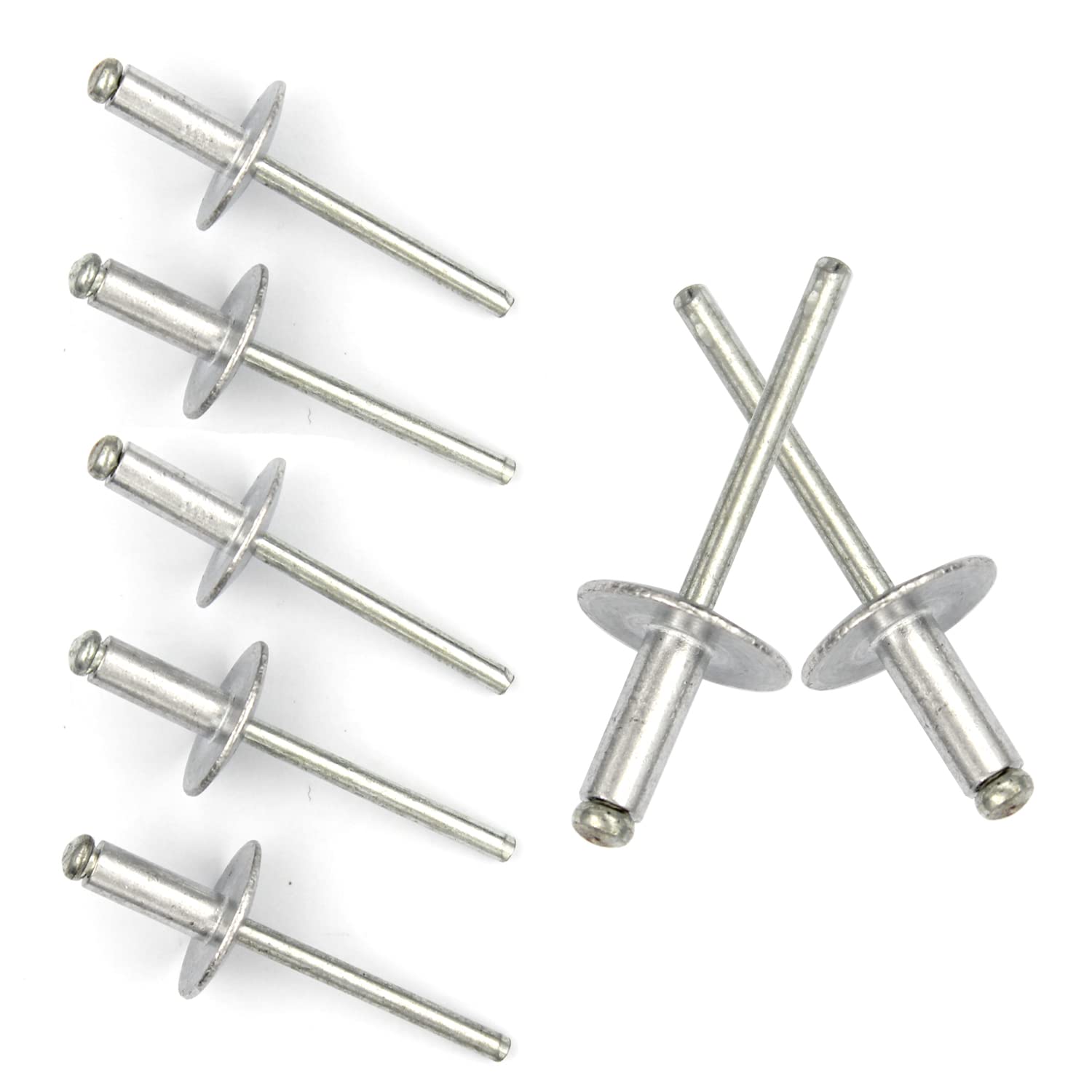Snapklik.com : ALLOYPRO 60 Pcs Large Flange Blind Rivets, Aluminum ...