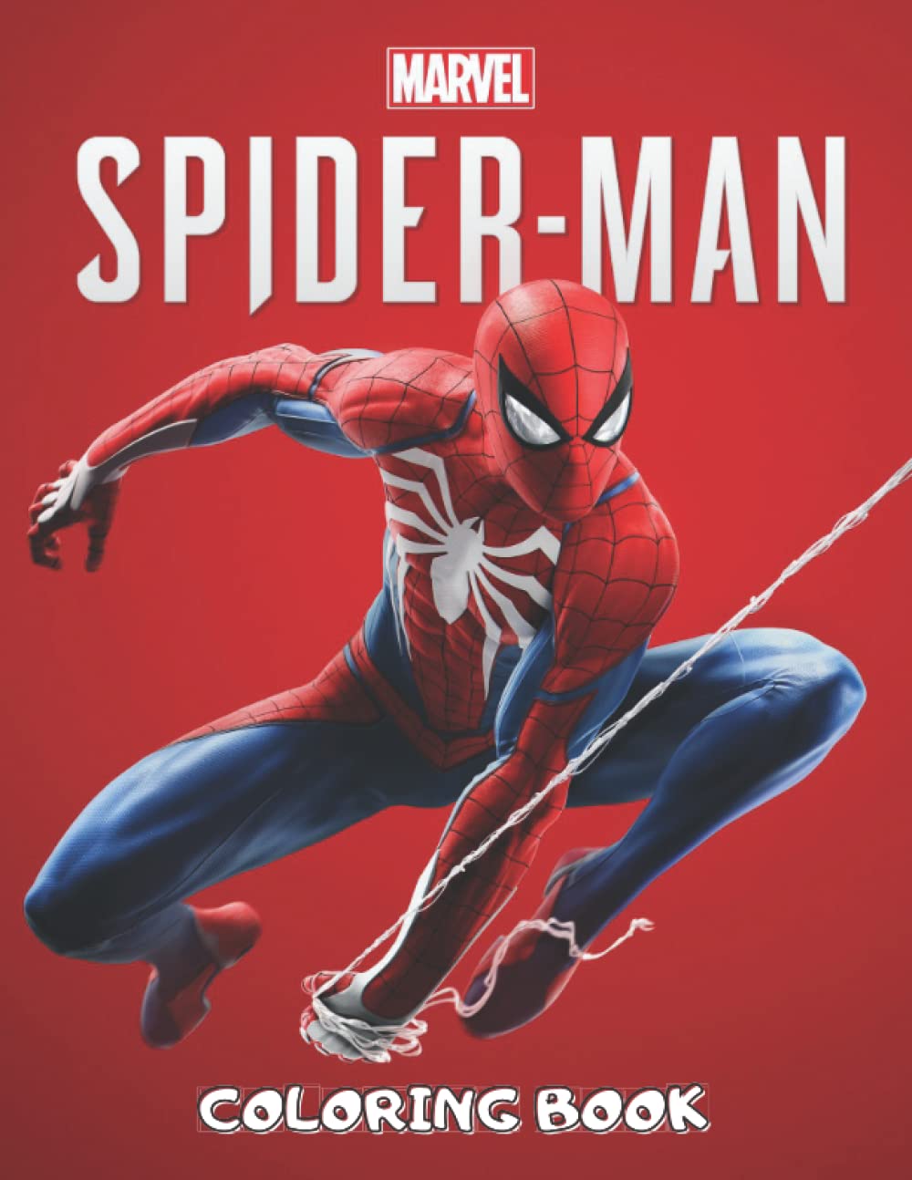 Buy Spider-Man Coloring Book: JUMBO +50 Coloring Pages For Kids And ...