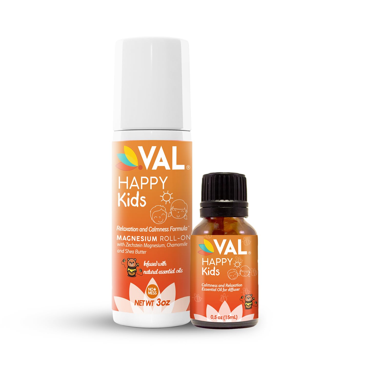 Amazon.com: VAL Kids Relaxation Set: Magnesium Roll-on & Calmness ...