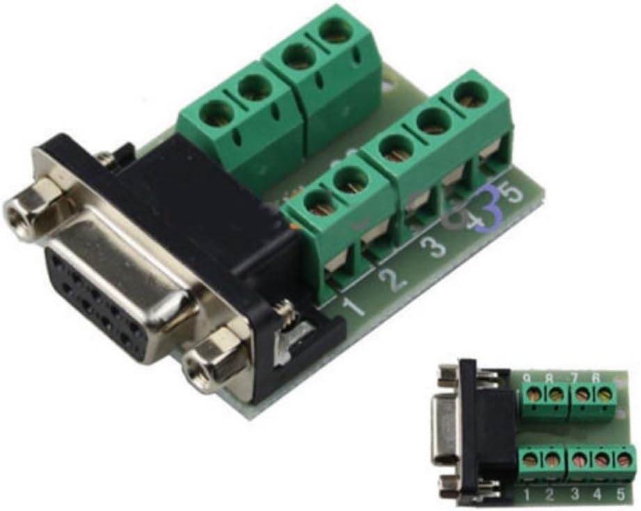 Amazon.com: DB9 connector female adapter signals Terminal module RS232 ...