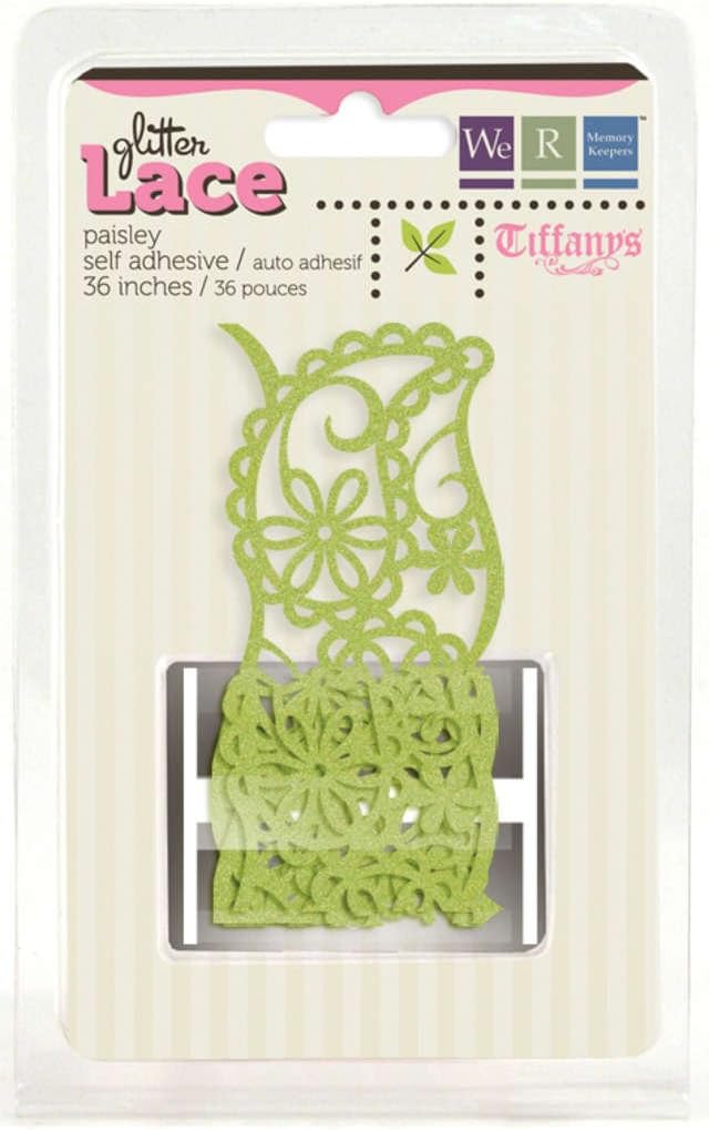 Amazon.com: We R Memory Keepers Tiffany's Adhesive 1.5" Glittered Lace ...