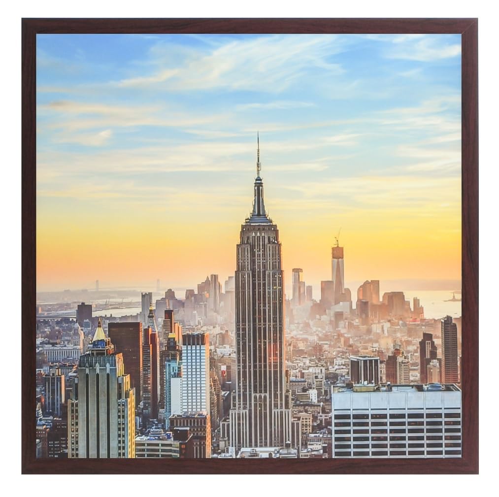 Frame Amo Brazilian Walnut 24x24 Picture or Poster Frame, 1 inch Wide ...