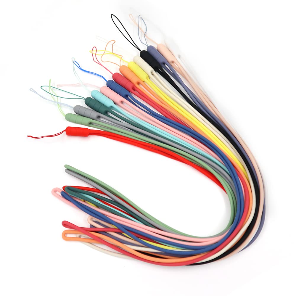 Amazon.com: Roucerlin 15 Colors Silicone Neck Strap Lanyard, Soft and ...