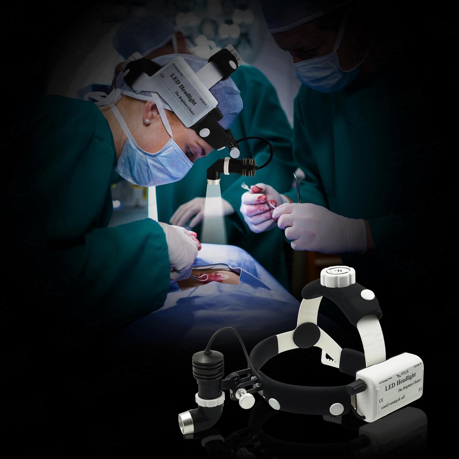 Snapklik.com : OTICA 10 Watt ENT Surgical LED Headlight For Doctors ...