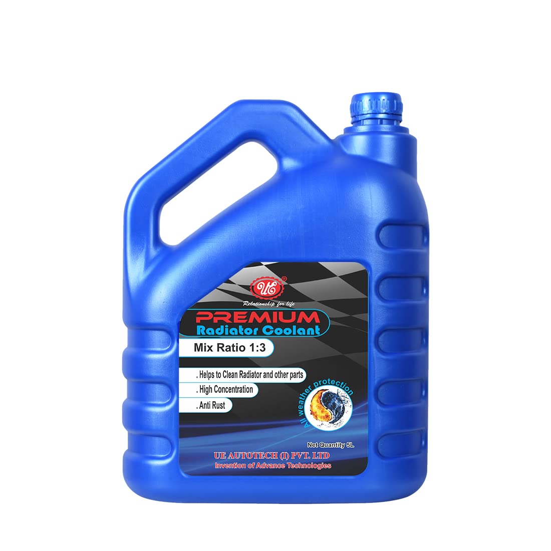 Buy UE Premium Radiator Coolant Ready to Use Blue -5 L | Pre Mixed ...