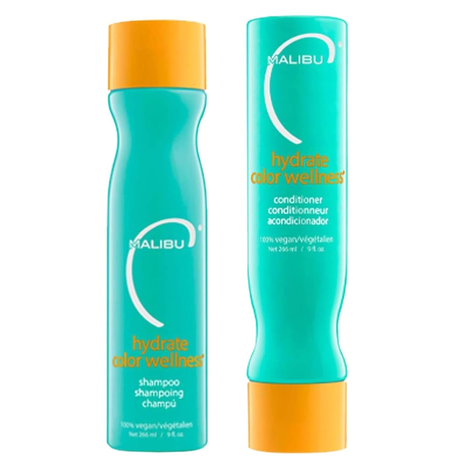 Amazon.com: Malibu C Hydrate Color Wellness Duo (9 oz) - Hydrating ...