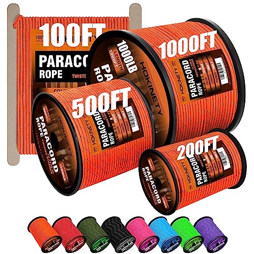 Reflective Paracord Rope 1000Ib - 1000ft 4mm 12 Strand para Cords ...