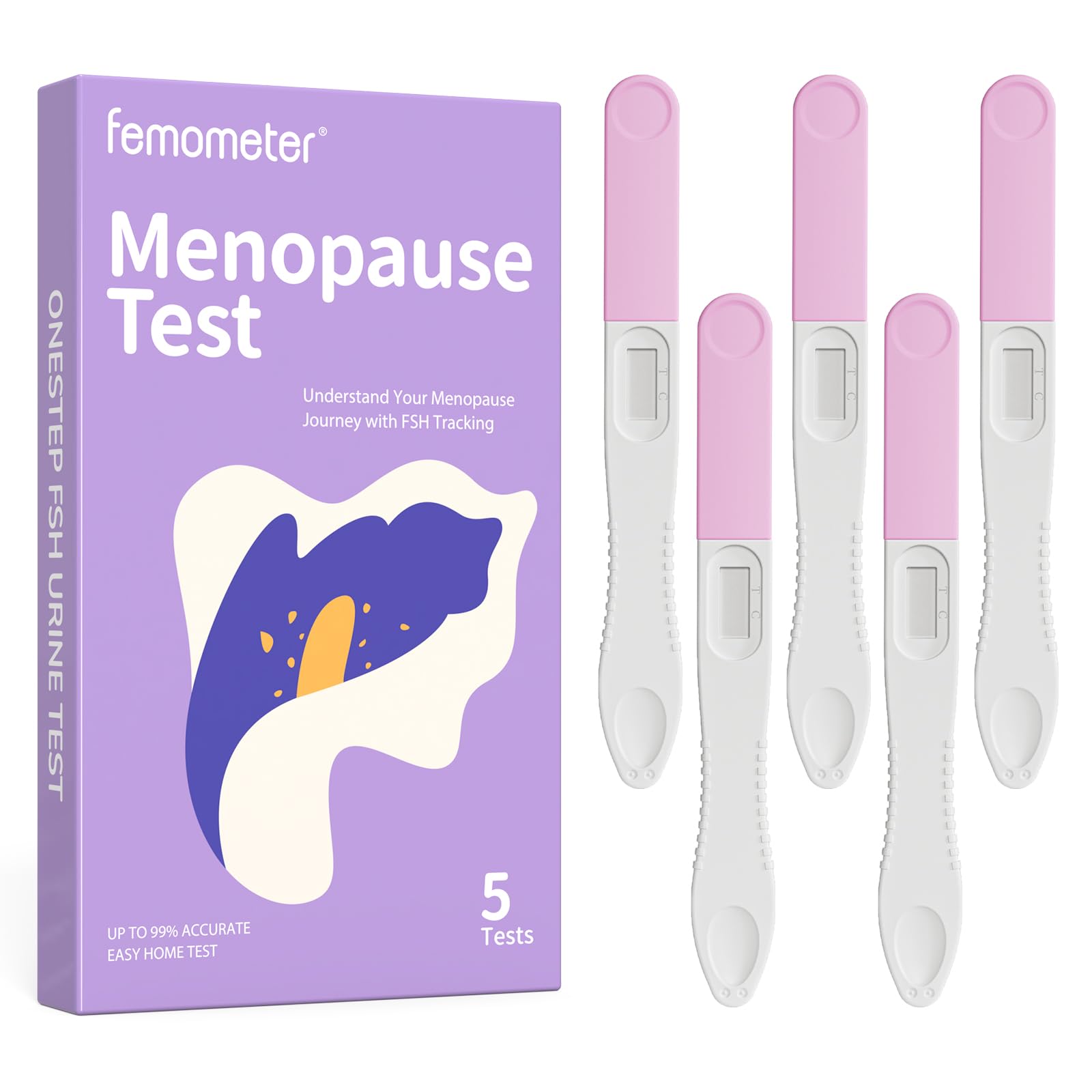 Snapklik.com : Femometer FSH Menopause Test Kit, 5 Pack Menopause Stage ...