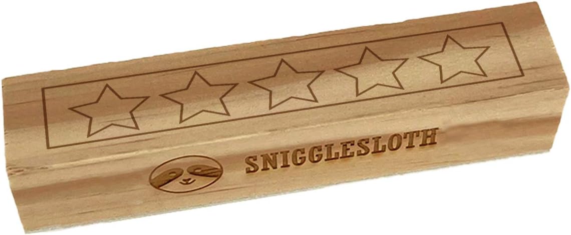 Amazon.com: Five Stars Review Excellent Fill-in Rectangle Rubber Stamp ...