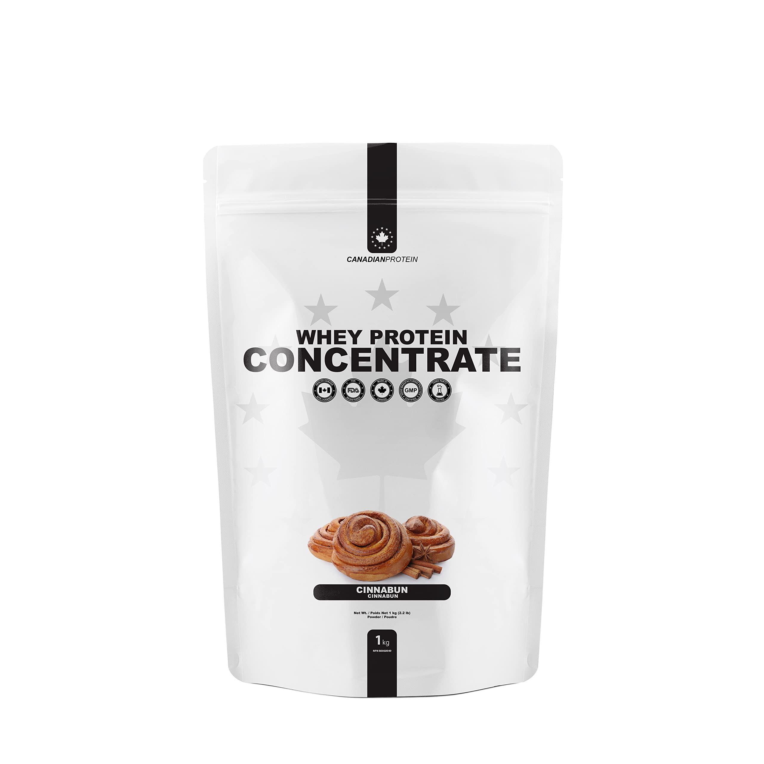 Canadian Protein Whey Concentrate 24g of Protein | 1 kg of Cinnabun ...