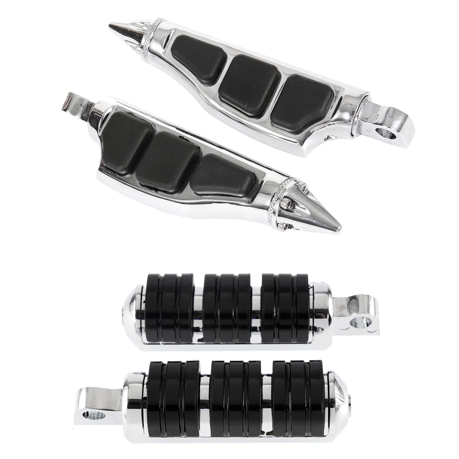 Amazon.com: INNOGLOW Motorcycle Foot Pegs Foot Rests Highways Pegs ...