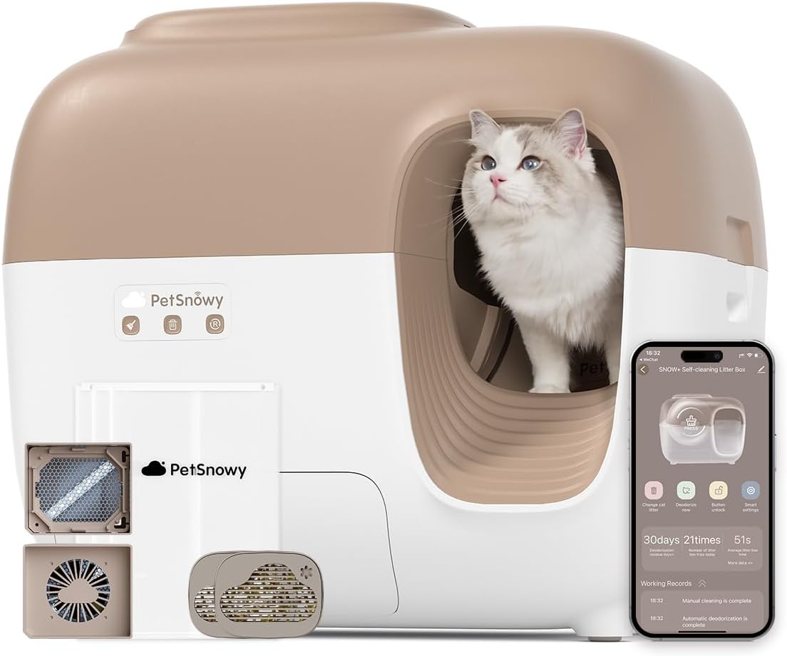 PAWBBY P1 Ultra Katzenklo Selbstreinigend, Selbstreinigende ...