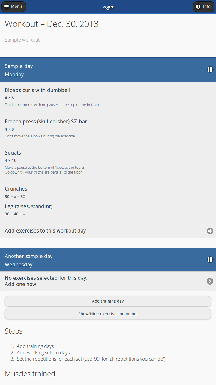 wger Workout Manager:www.amazon.com:Appstore for Android