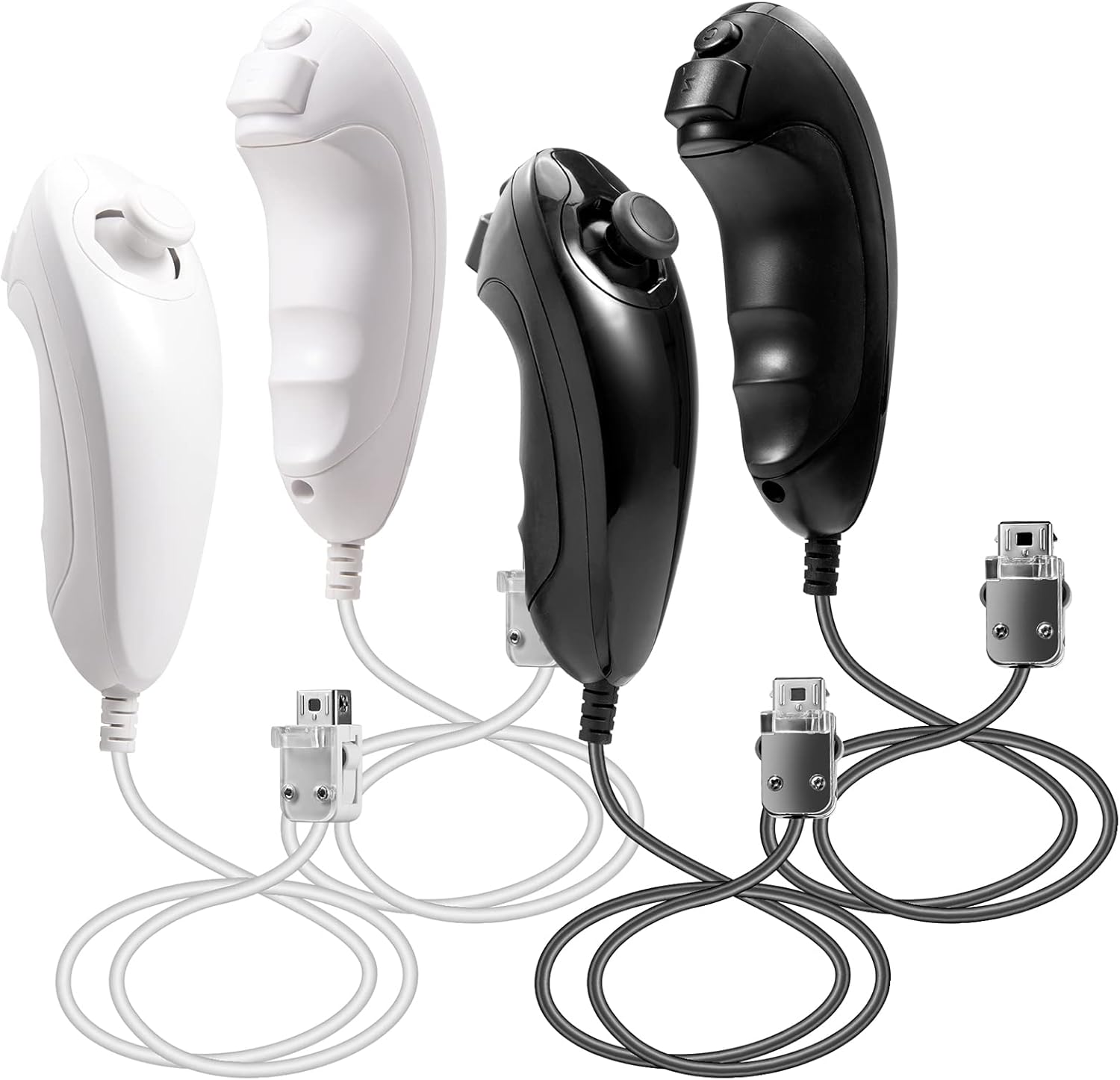 Amazon.com: Nunchuck Controller 4 Pack, MODESLAB Nunchuck Controllers ...