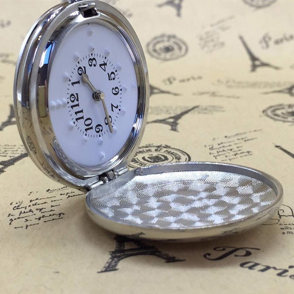 Buy Vintage Pocket Watch Blind Flip Touch Quartz Pocket Watch Vintage ...