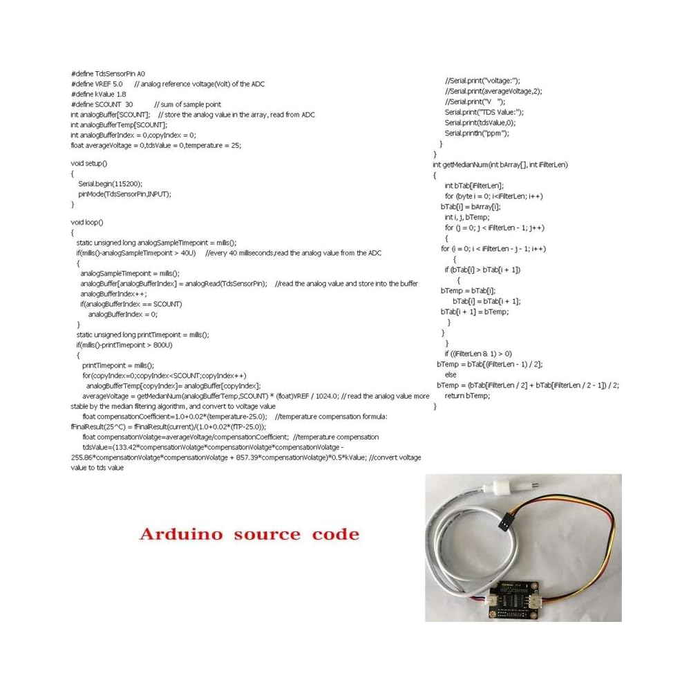 REES52 Analog TDS Sensor Hydroelectric Conductivity Bahrain | Ubuy