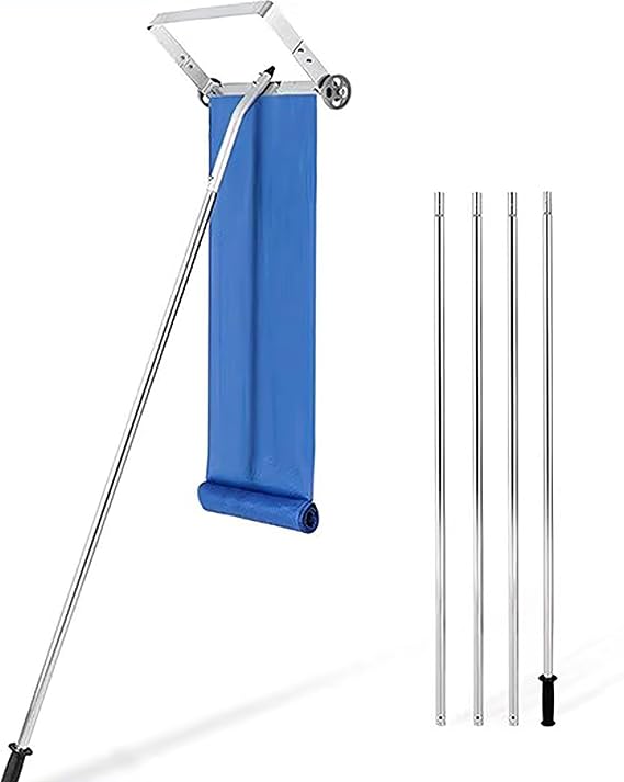 Amazon.com : Roof Snow Rake with Wheels and Roller, Aluminum Roof Snow ...