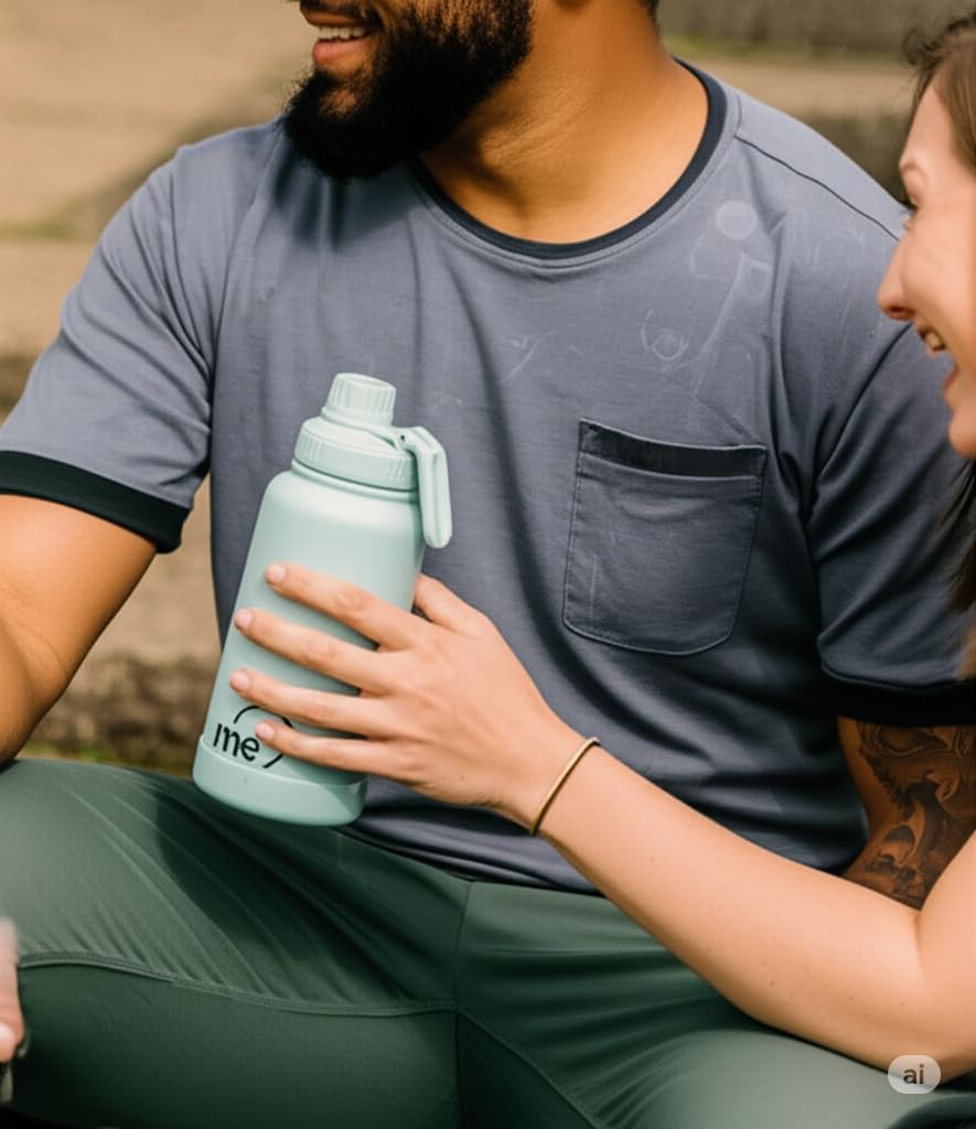 Water Bottles Mildly Essentials 32oz Insulated Water Bottle Pistachio ...