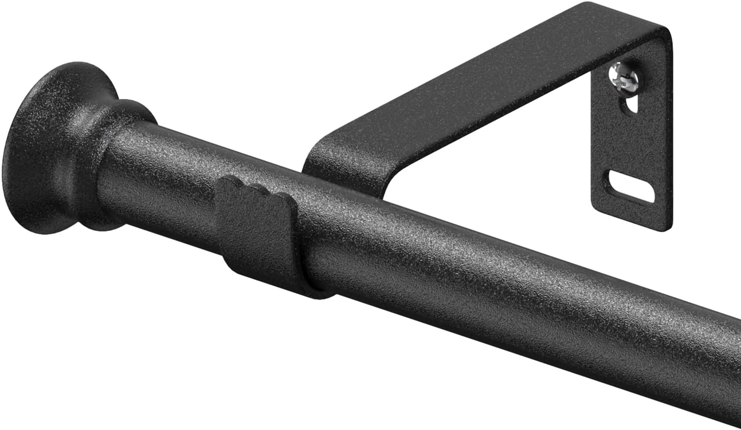 Amazon.com: CorkLatta Black Window Curtain Rods 30 to 45 Inches ...