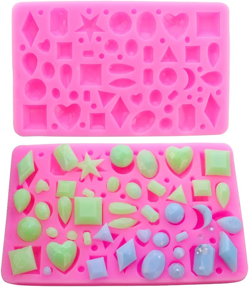 Amazon.com: LorAnn Hard Candy Making Mold Gems Set - Includes Jewels ...