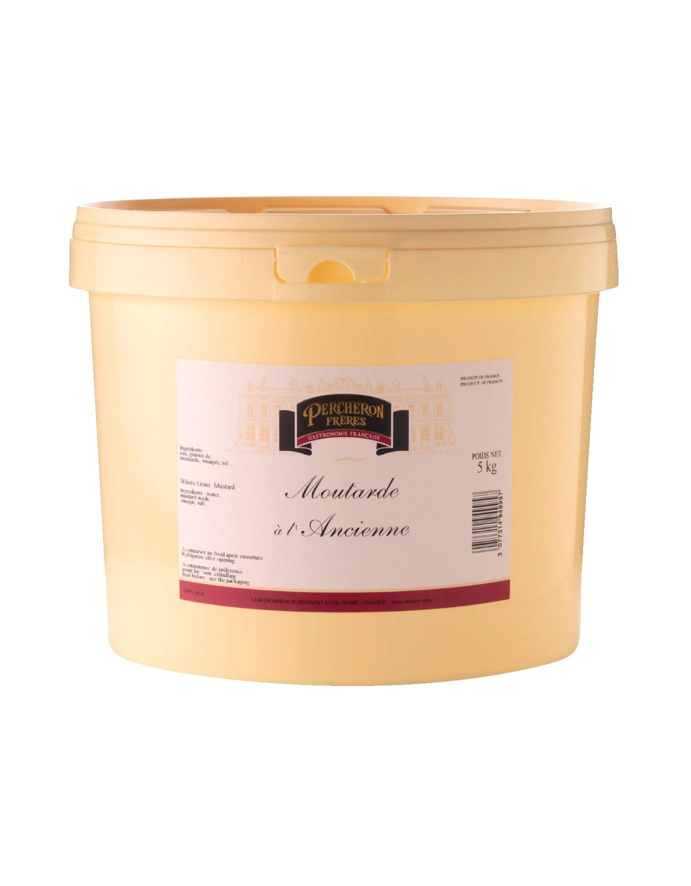 Buy Percheron Freres Whole Grain Mustard 5KG | Sandwich Spead | Pizza ...