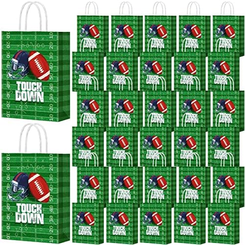 Amazon.com: 20 Pack Football Party Treat Bags Football Goody Gift Bags ...