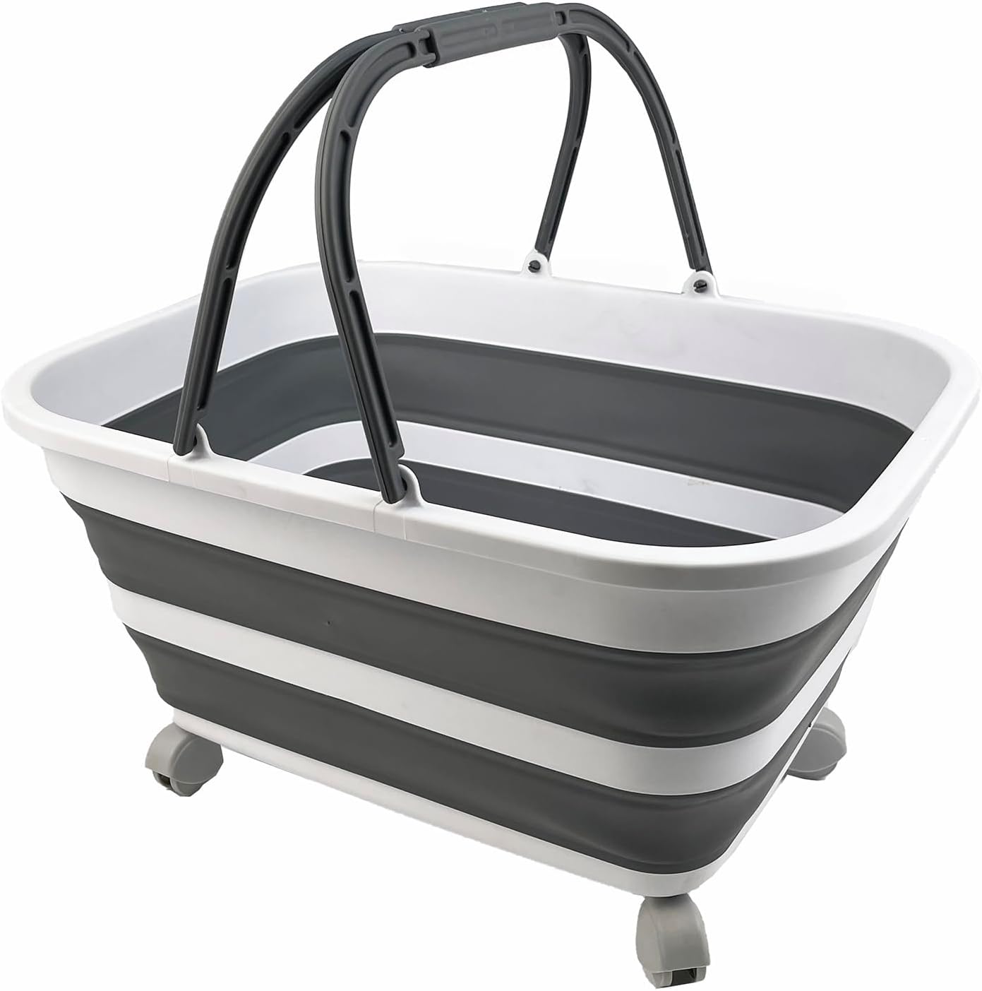 Amazon.com: SAMMART 26L (6.8 Gallons) Collapsible Plastic Laundry ...