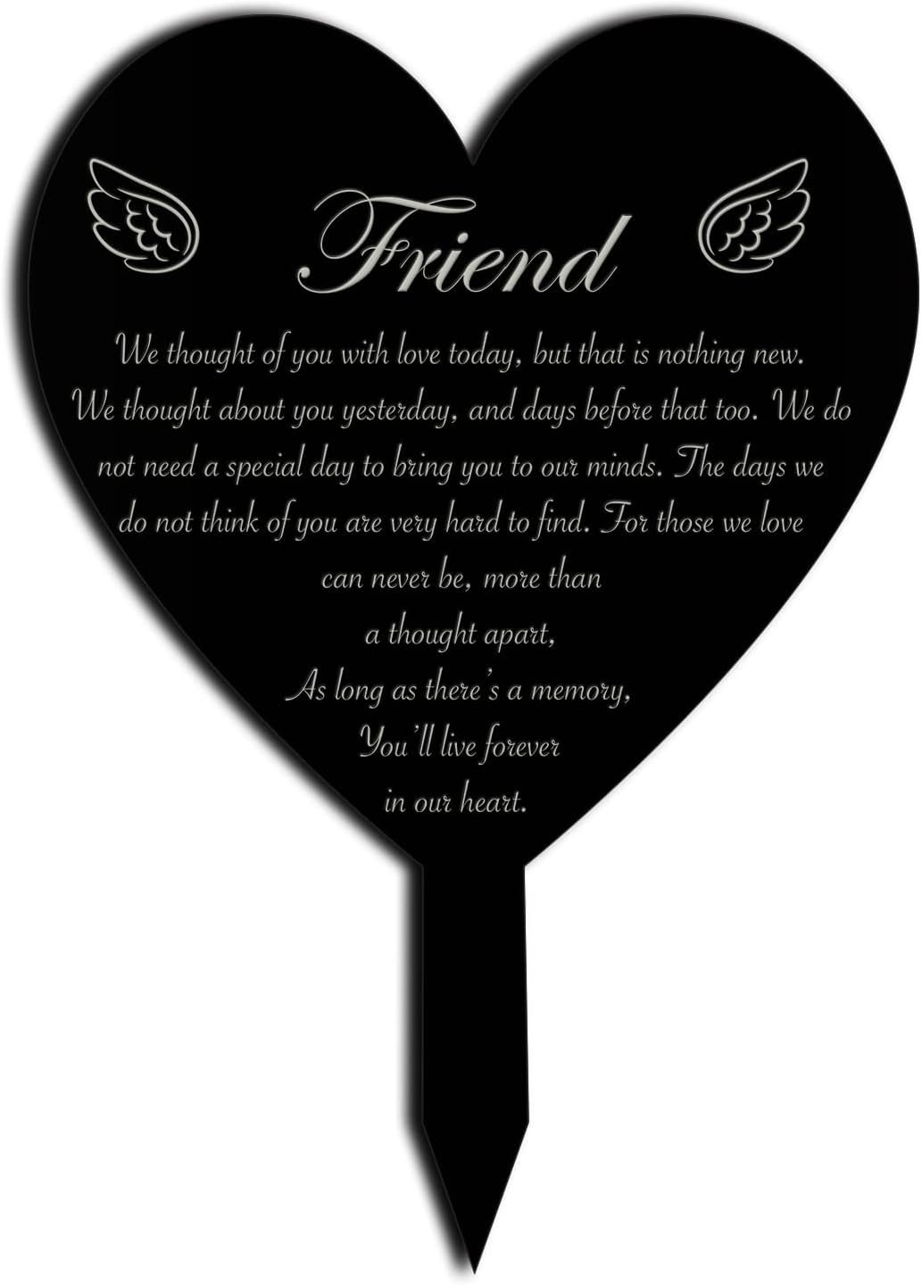 Personalised Friend Memorial Plaque Memorial Remembrance Plaque for ...