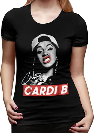 Cardi B Official Shirt Womens T Shirt Short Sleeve Top Casual Fashion ...
