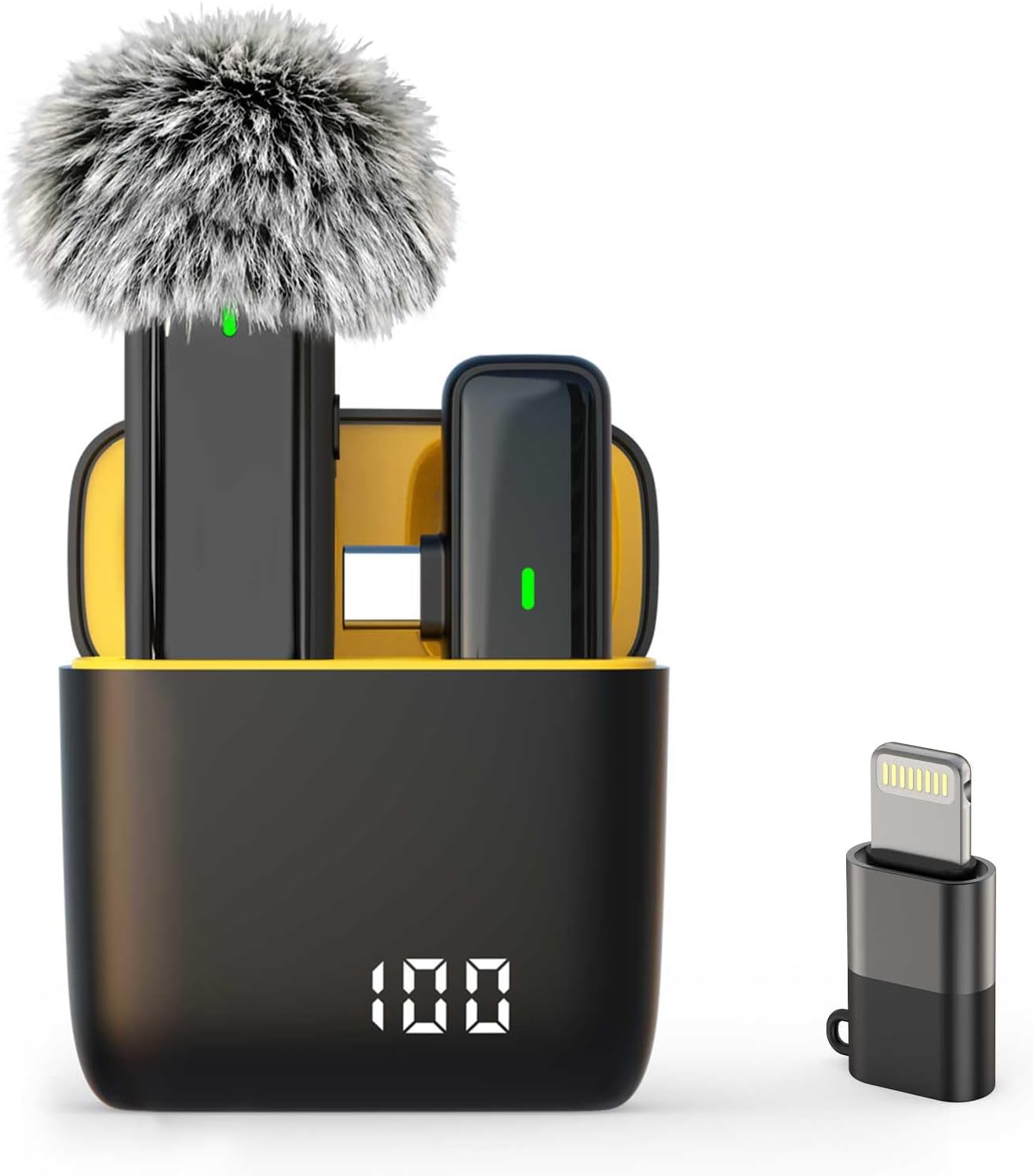 Amazon.com: Ponovo Lavalier Microphone for USB C Android Phone ...