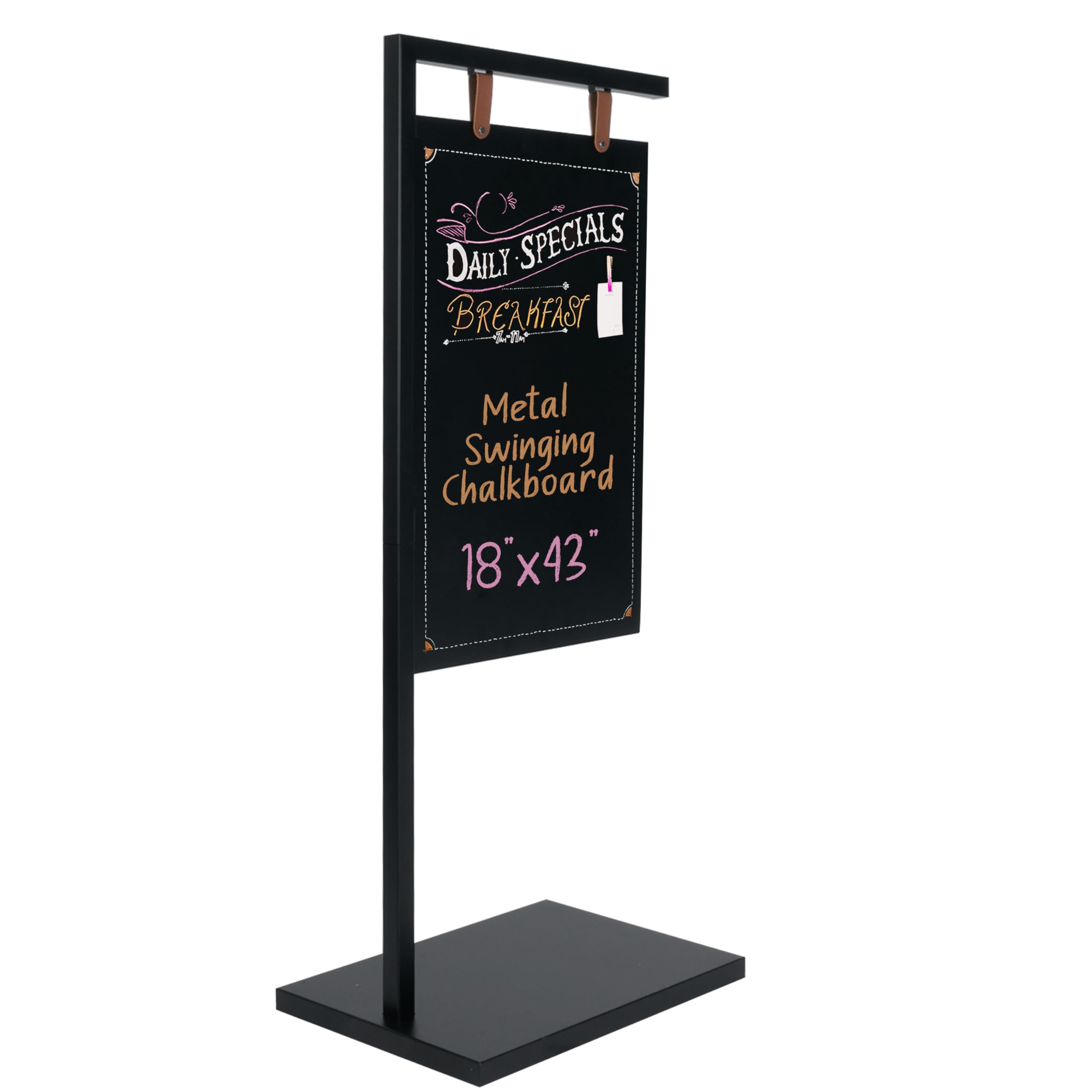 Snapklik.com : Ilyapa Metal Double Sided Swinging Chalkboard Sign ...