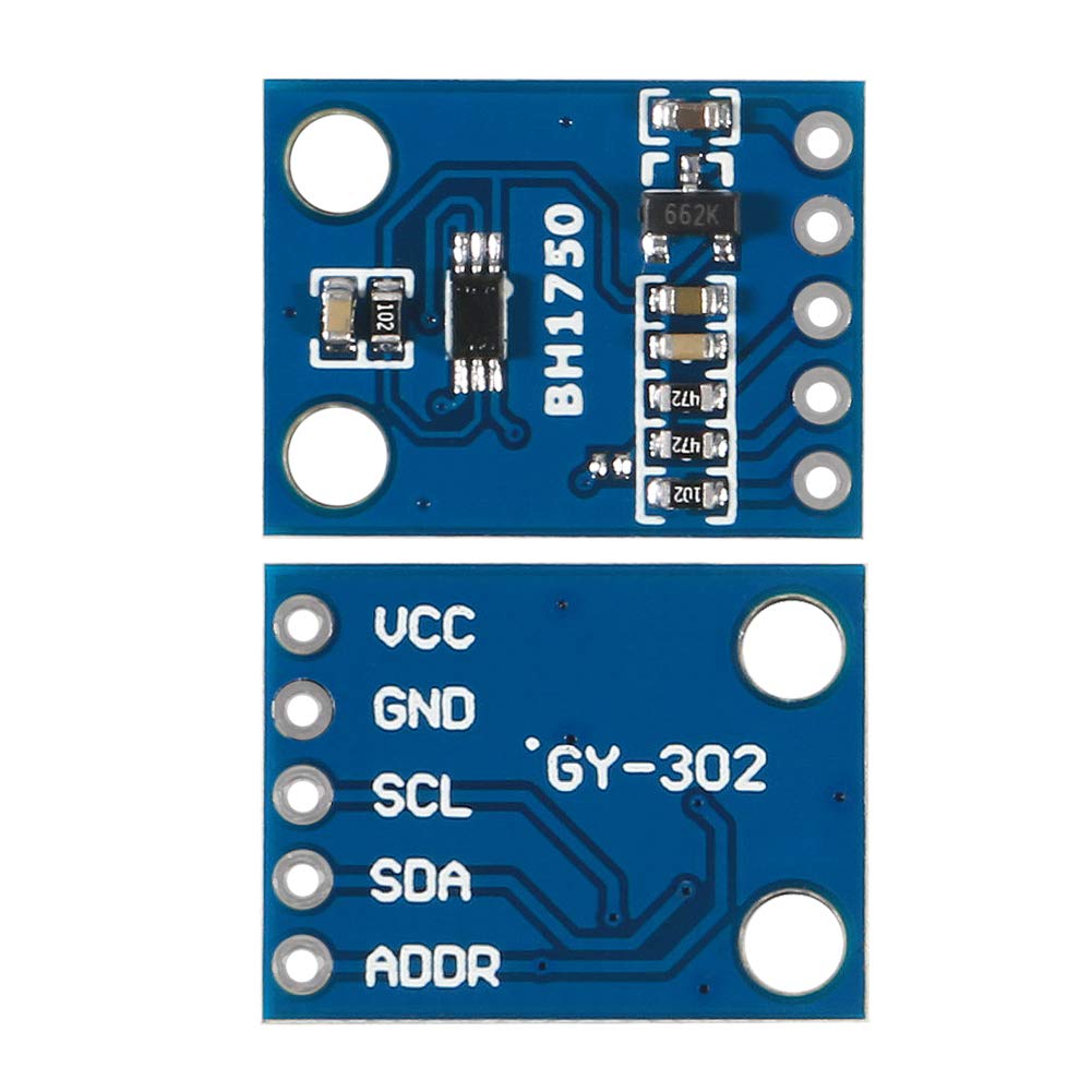 Snapklik.com : 6pcs GY-302 BH1750 BH1750FVI Light Intensity Illumination Module For Arduino