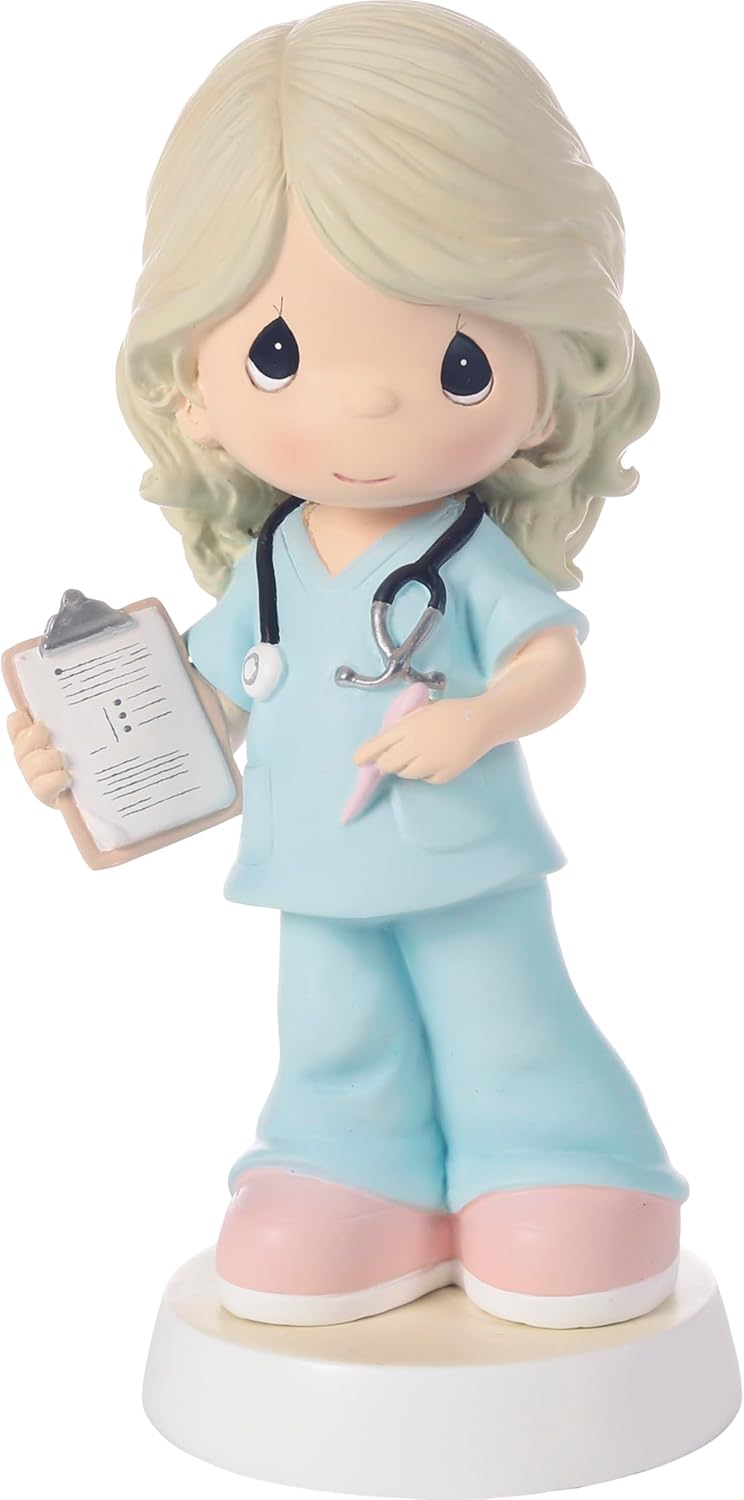 Amazon.com: Precious Moments Nurse Figurine | Superhero in Scrubs Resin ...