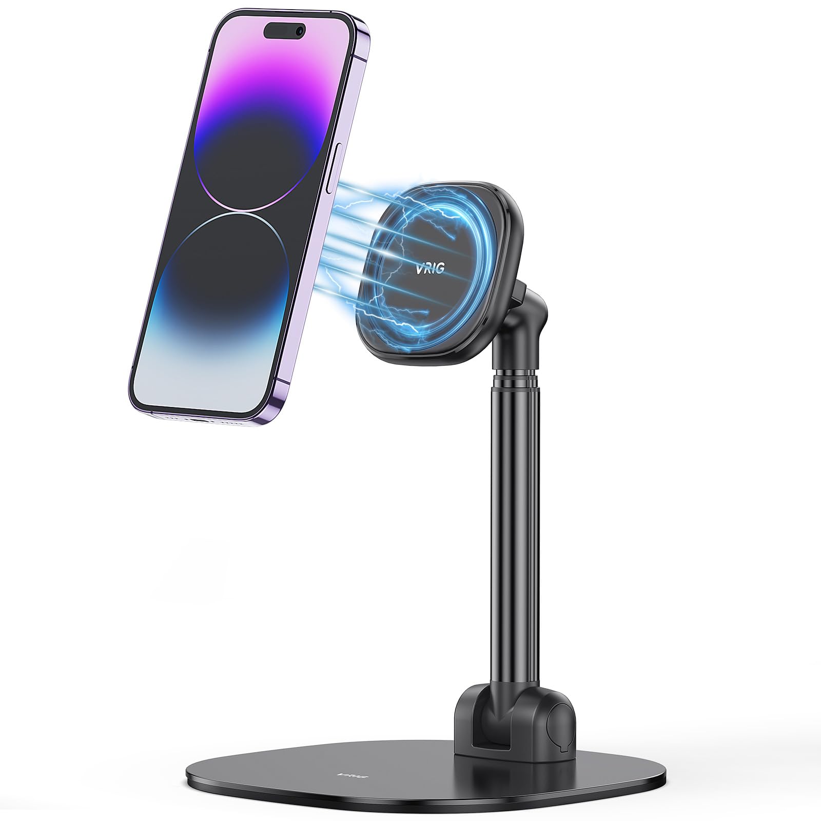 Amazon.com: VRIG Magnetic Desk Phone Stand for Office/Home 360°Rotation ...