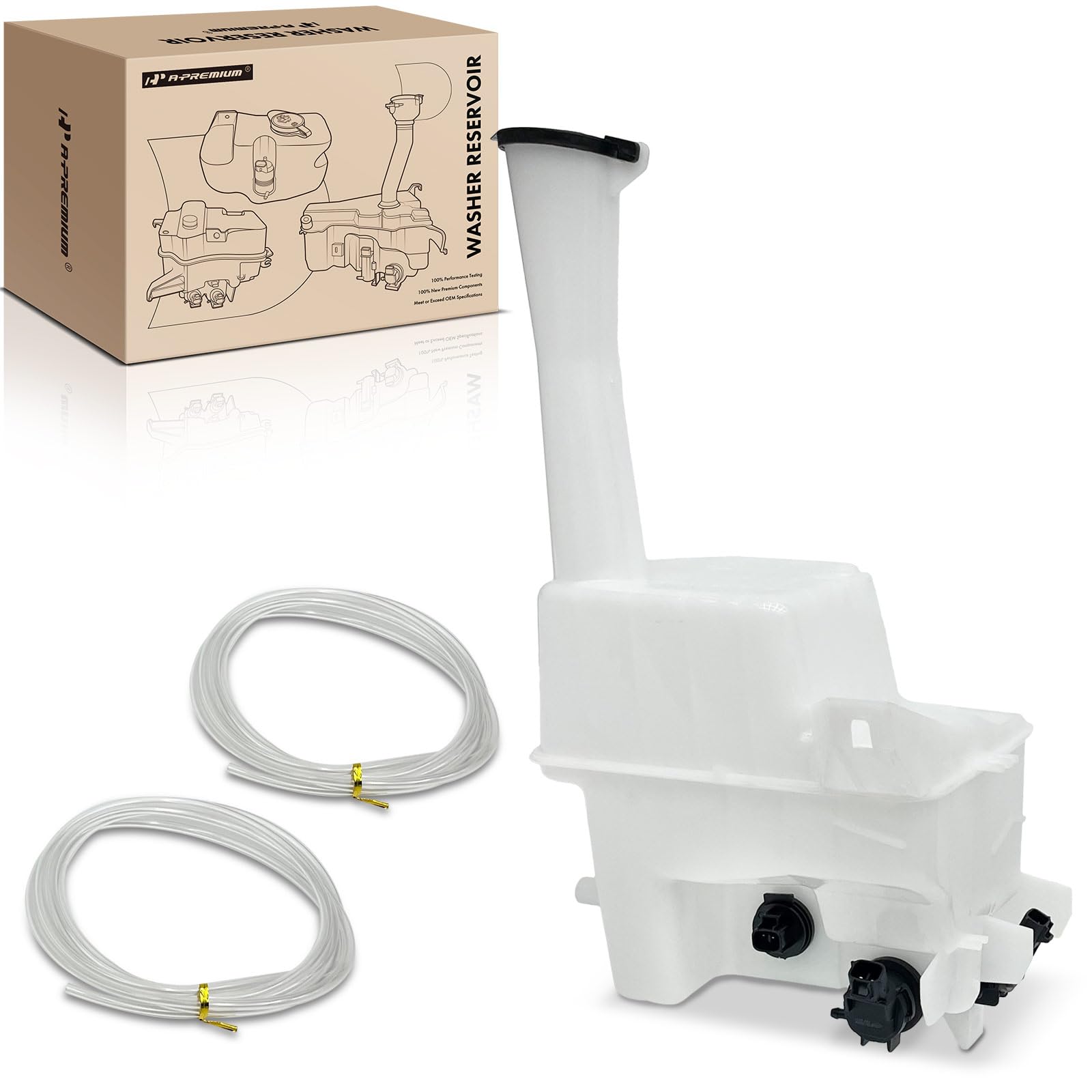 A-Premium Windshield Washer Reservoir with (Cap/Washer Pump/Fluid Level ...