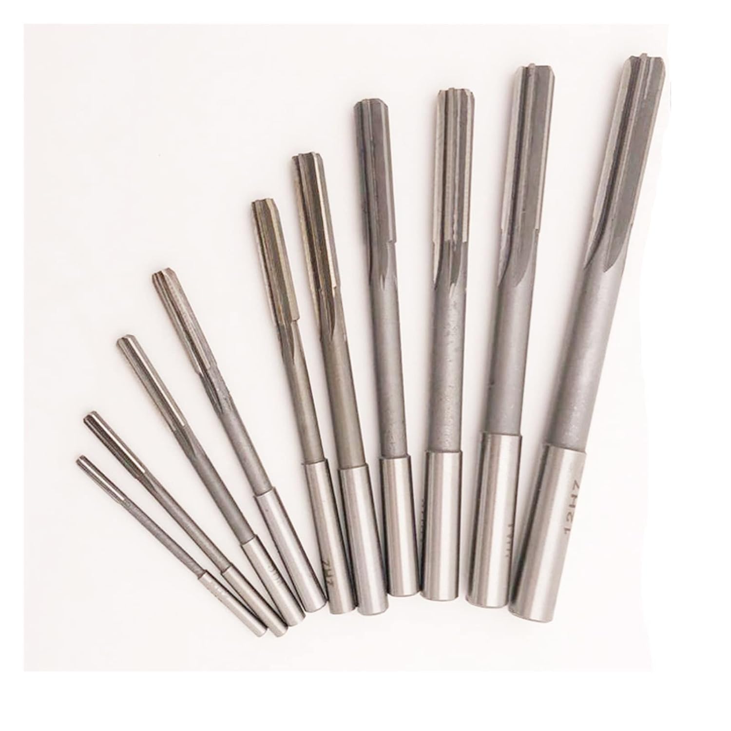 KWEIOTO Reamers 10pcs/Set HSS 4241 Straight Shank Machine Reamer 3/4/5 ...