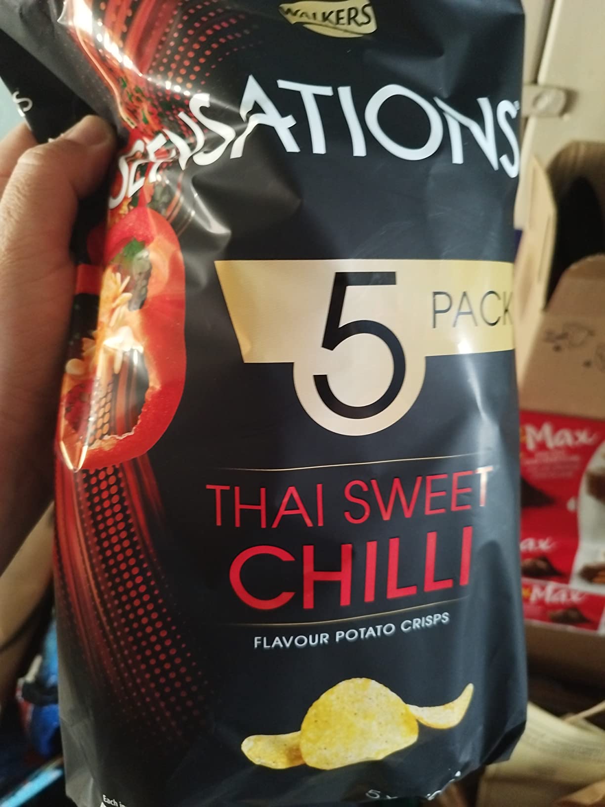 Sensations Potato Crisps, Thai Sweet Chilli, 12 x 150g : Amazon.co.uk ...
